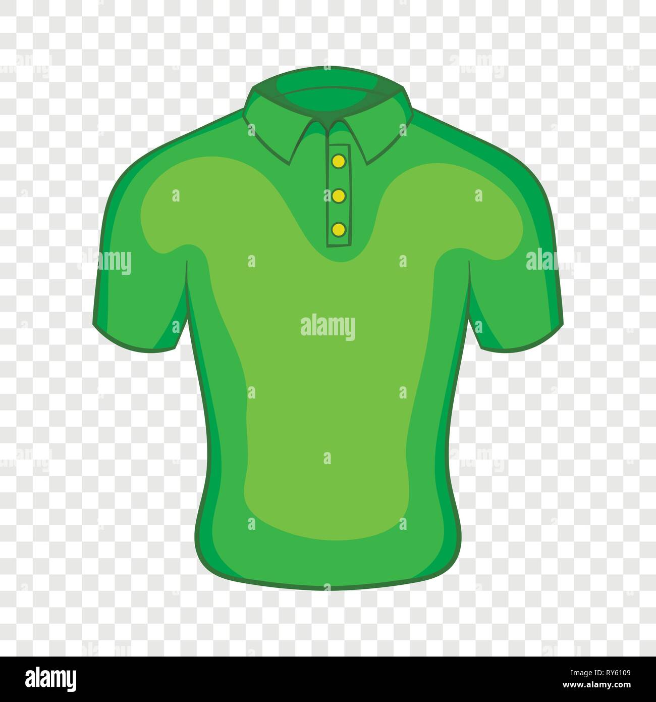 Mens green polo icon, cartoon style Stock Vector Image & Art - Alamy