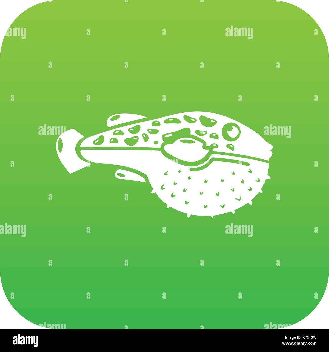 Poison fish icon, simple style Stock Vector Image & Art - Alamy