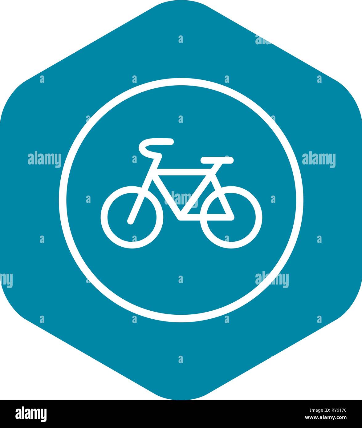 Sign bike icon, simple style Stock Vector Image & Art - Alamy