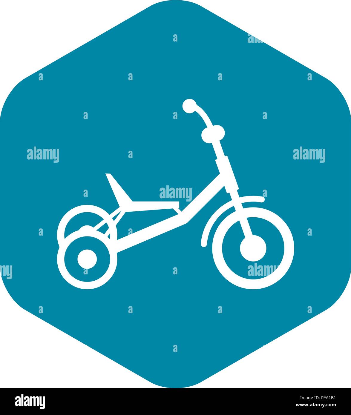 Tricycle icon, simple style Stock Vector Image & Art - Alamy