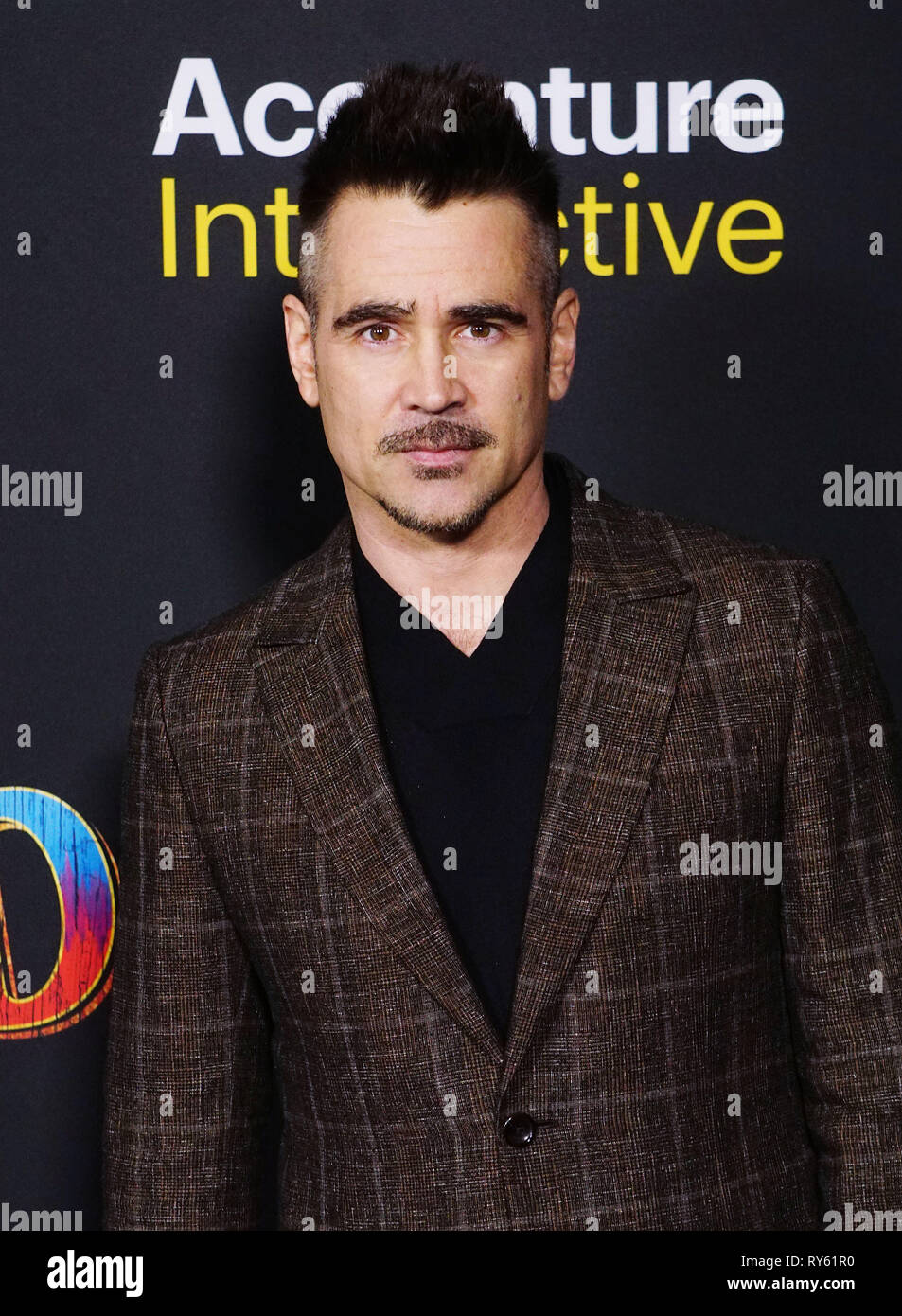 Hollywood, California, USA. 11th Mar, 2019. Colin Farrell 049 attend the premiere of Disney s ...