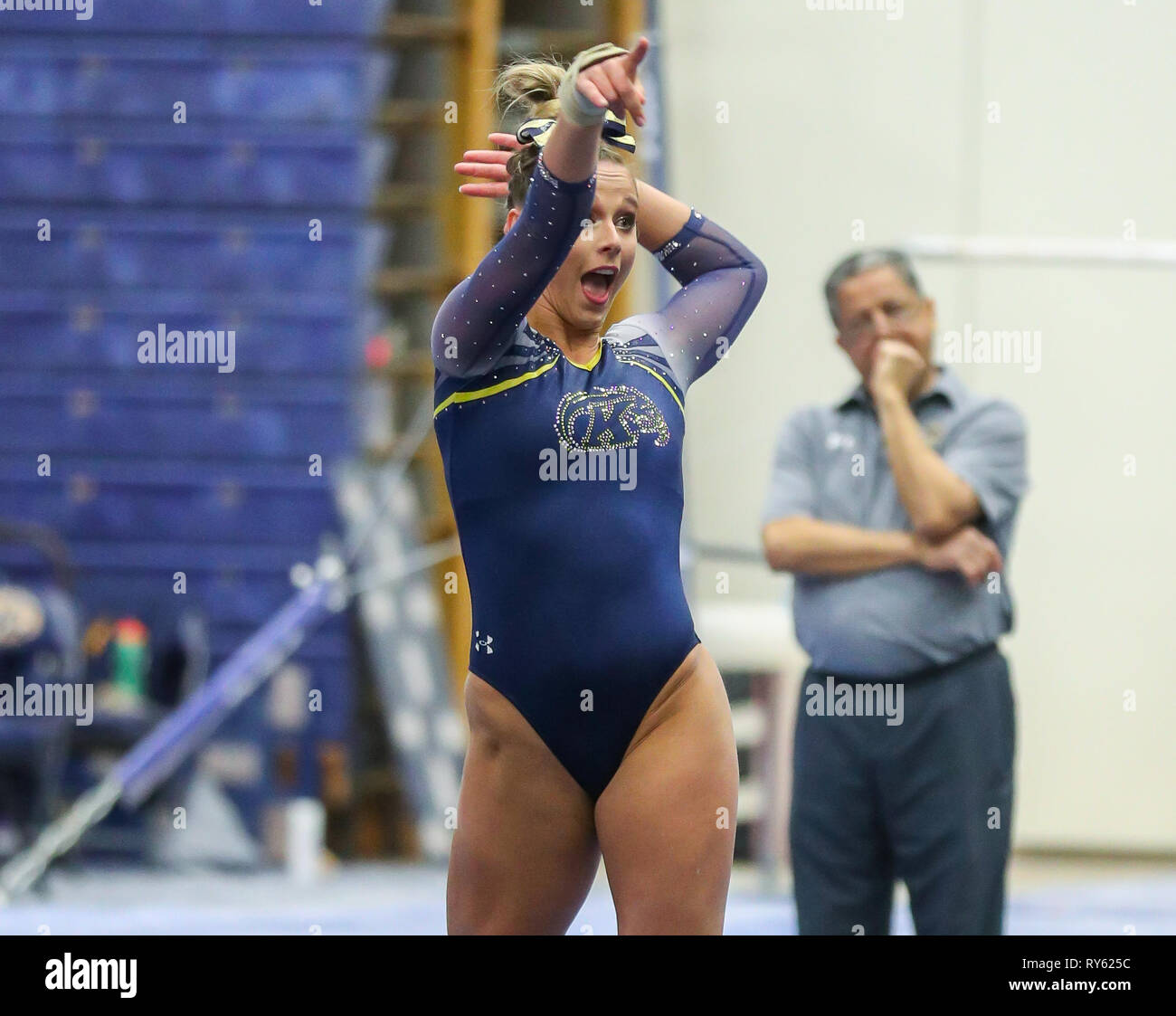 Kent, OH, USA. 10th Mar, 2019. Kent State's Abby Fletcher dances during ...