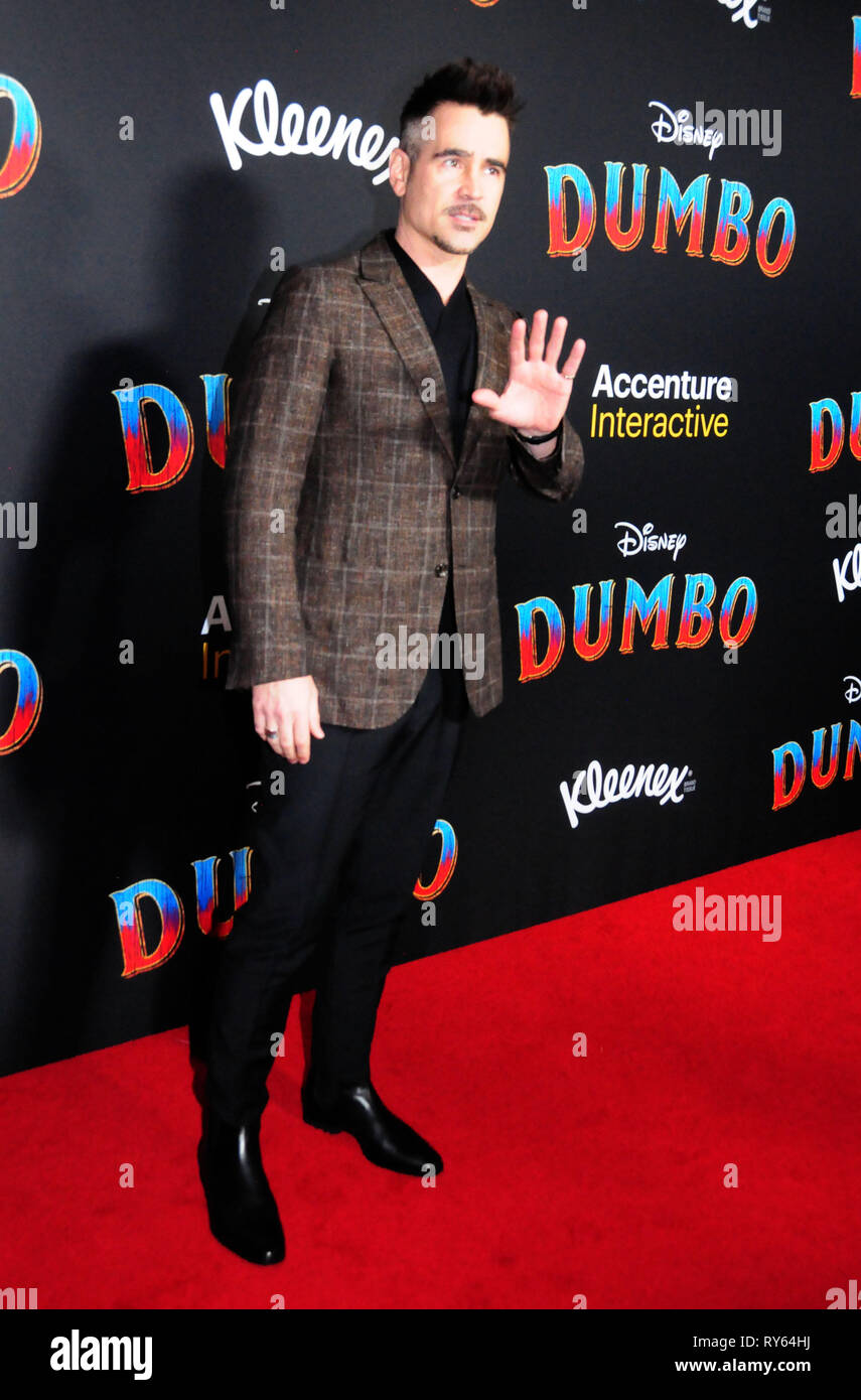 Hollywood, USA. 11th Mar, 2019. HOLLYWOOD, CA - MARCH 11: Actor Colin ...