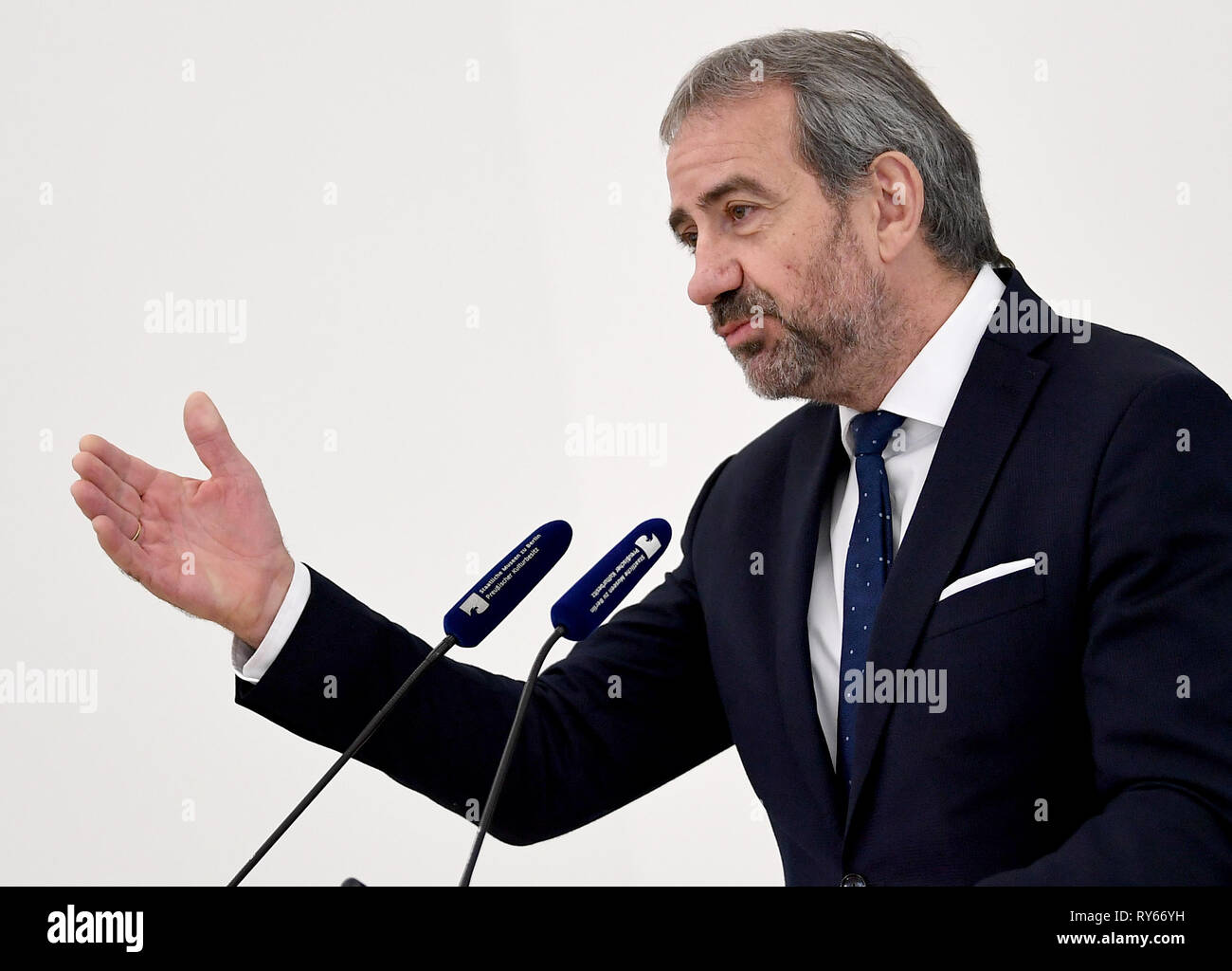 Berlin, Germany. 12th Mar, 2019. Hermann Parzinger, President of the ...