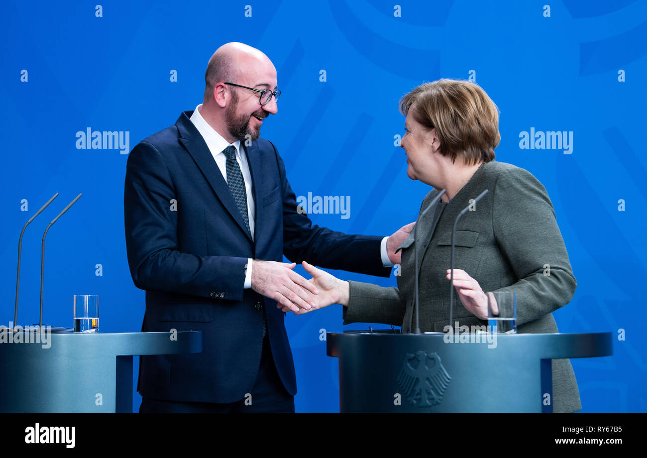Berlin, Germany. 12th Mar, 2019. Federal Chancellor Angela Merkel (CDU ...