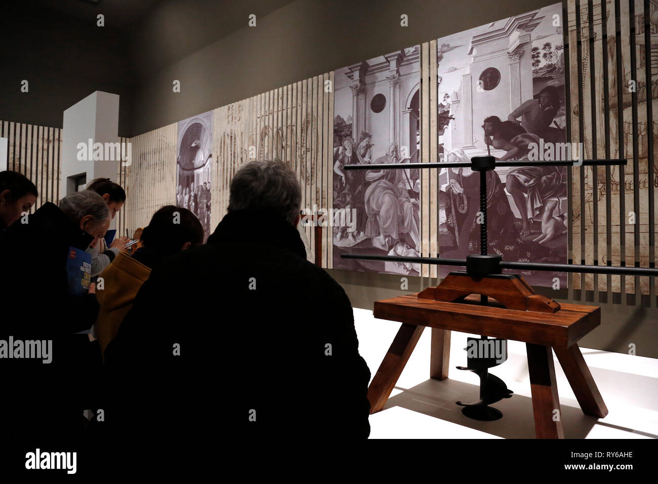 Rome, Italy. 12th Mar, 2019. Exhibition 'Leonardo Da Vinci, science ...