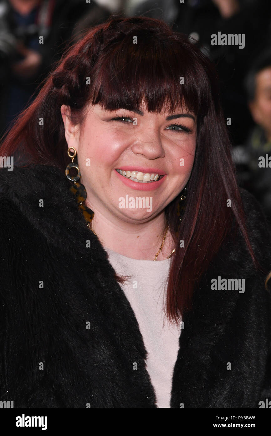 LONDON, UK. March 12, 2019: Briony Williams arriving for the TRIC ...
