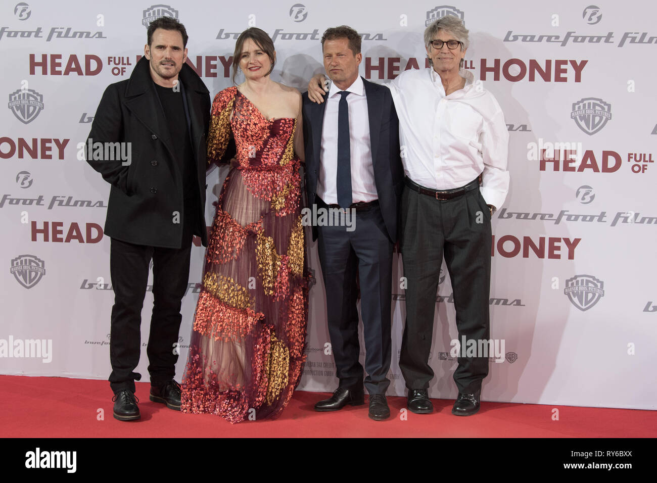 Berlin, Germany. 12th Mar, 2019. The actors Matt Dillon (l-r), Emily ...