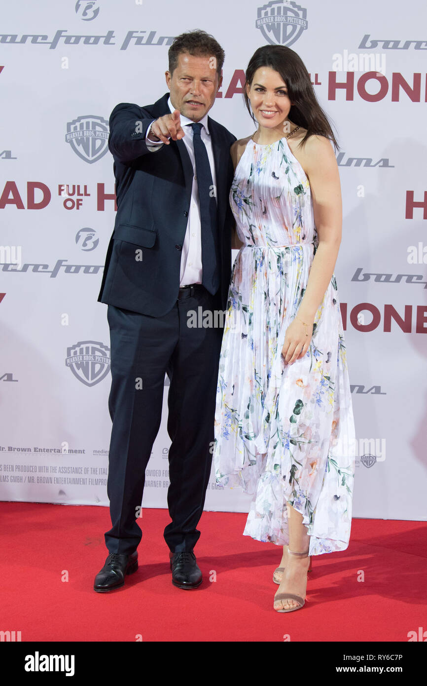 Berlin, Germany. 12th Mar, 2019. Actors Til Schweiger and Anna-Lea ...