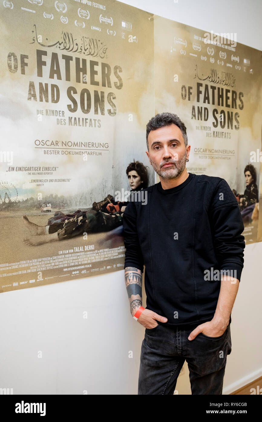 Berlin, Germany. 12th Mar, 2019. Talal Derki, film director, is about ...