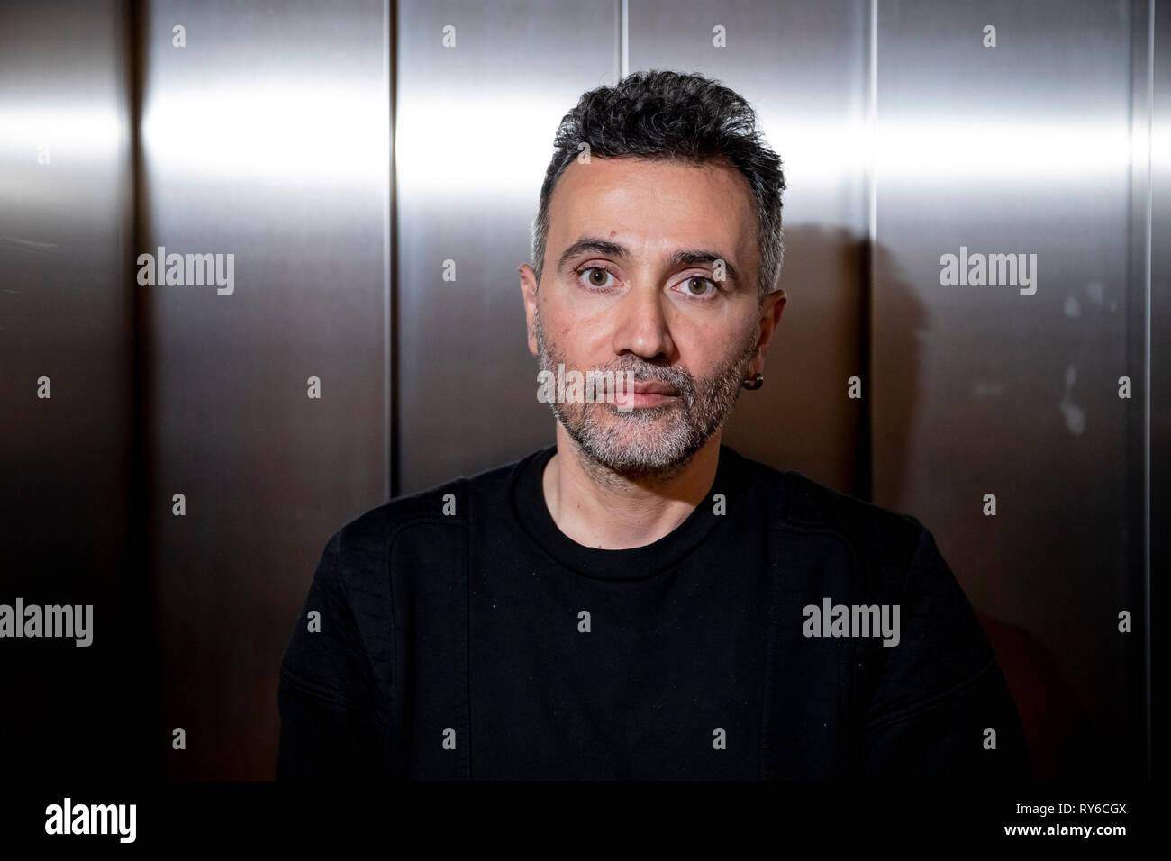Berlin, Germany. 12th Mar, 2019. Talal Derki, film director, is about ...