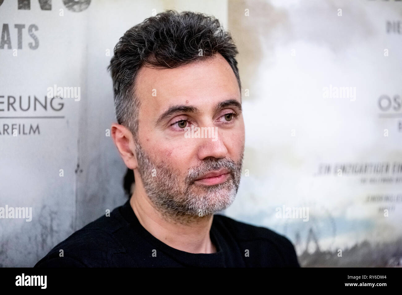 Berlin, Germany. 12th Mar, 2019. Talal Derki, film director, is about ...