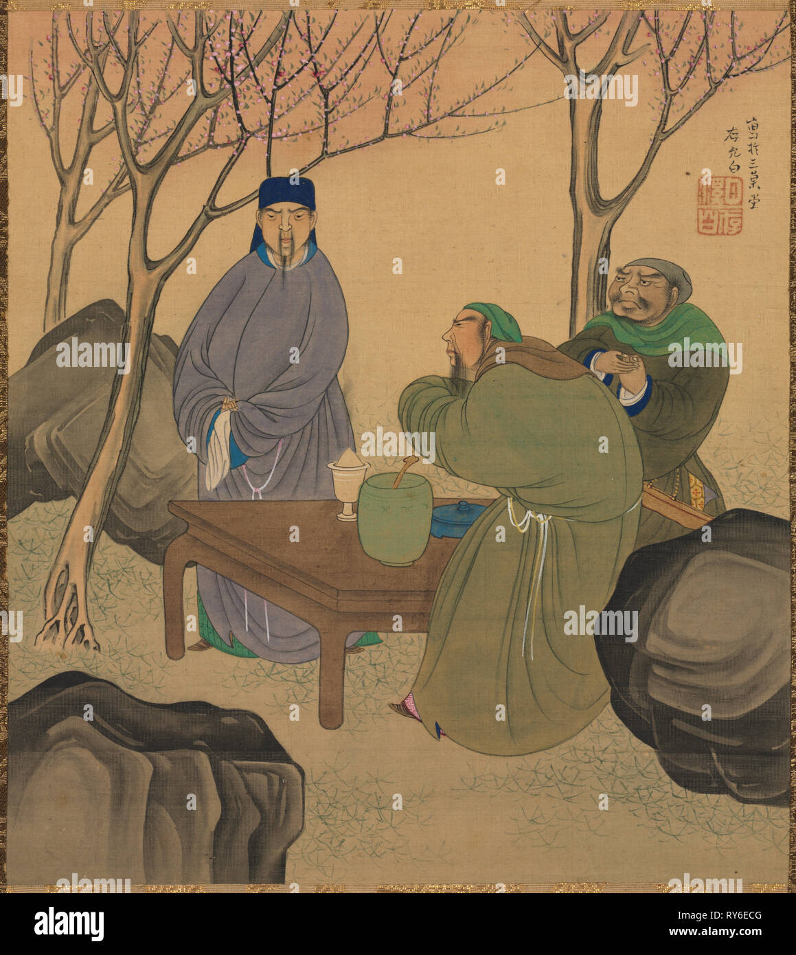 Romance of the three kingdoms by matsumura goshun hi-res stock ...