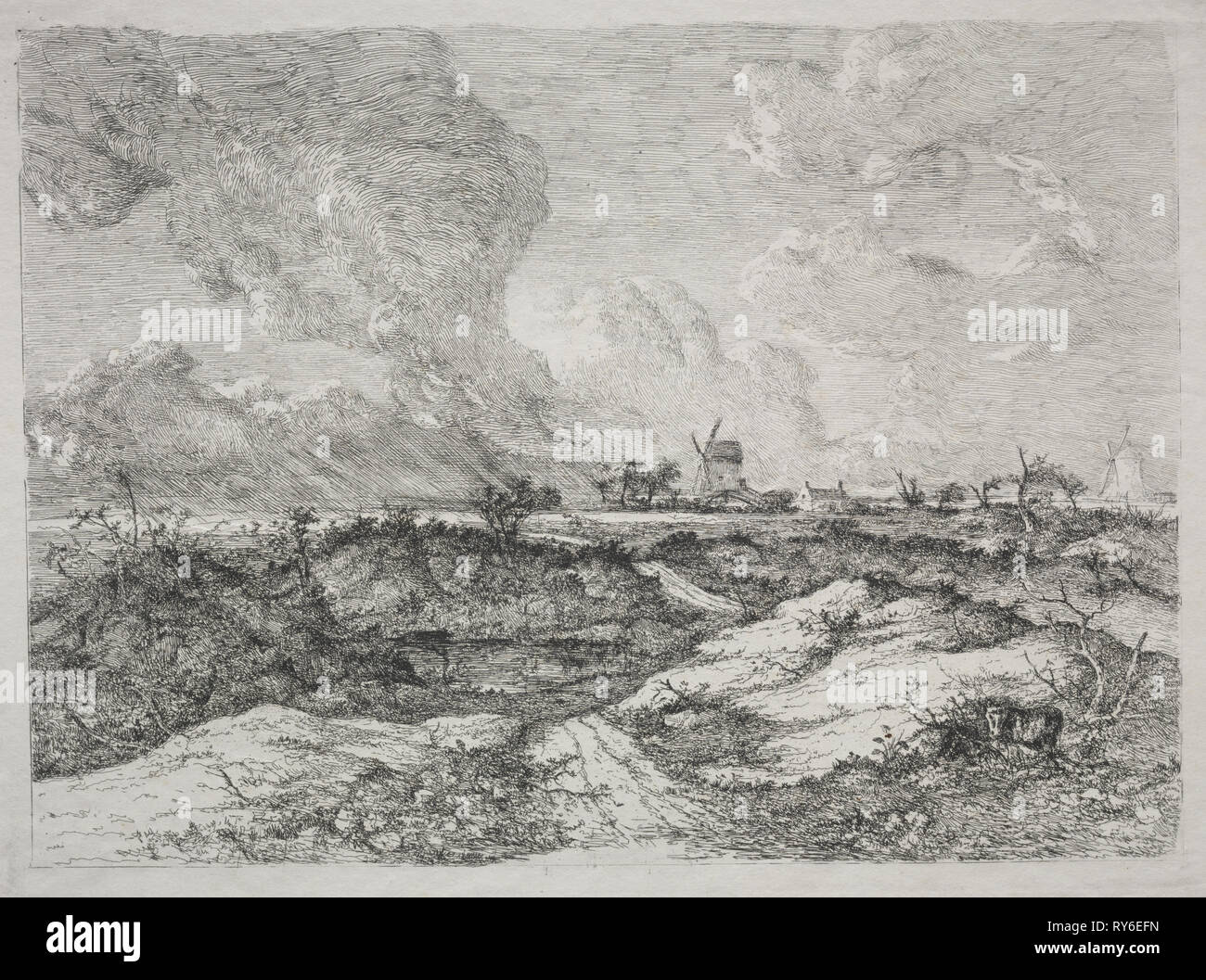 Mousehold Heath, c. 1810-13. John Crome (British, 1768-1821). Etching ...