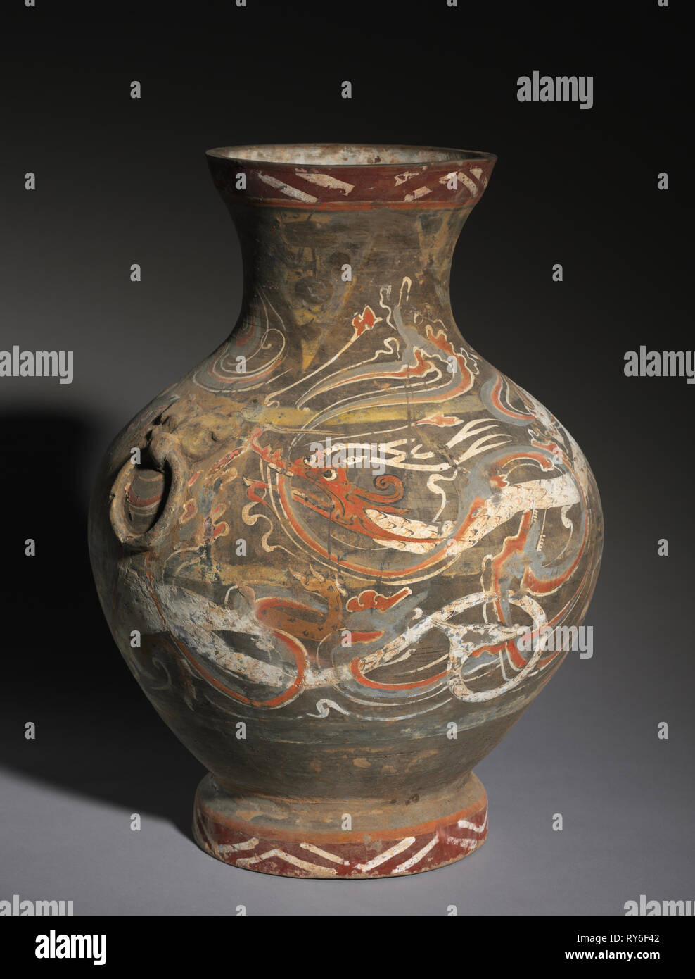 Jar (Hu), 202 BC-AD 9. China, probably Henan province, Western Han ...