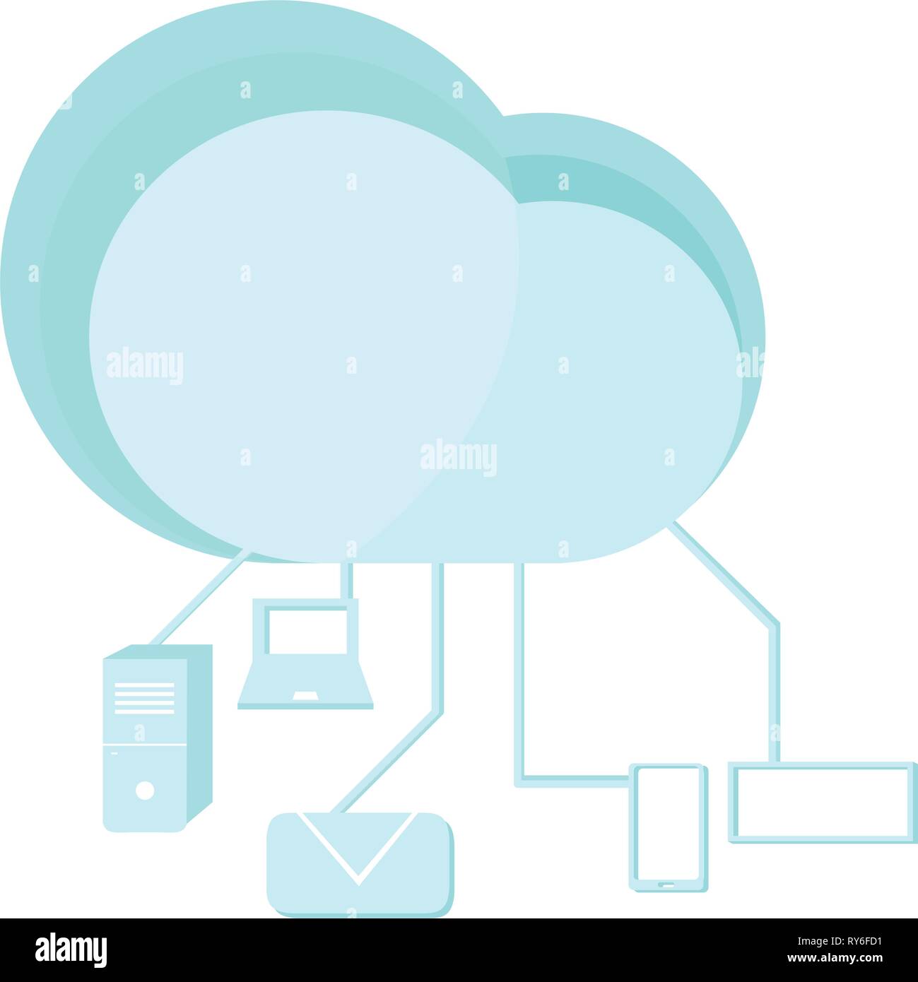 Cloud computing icon Stock Vector Image & Art - Alamy