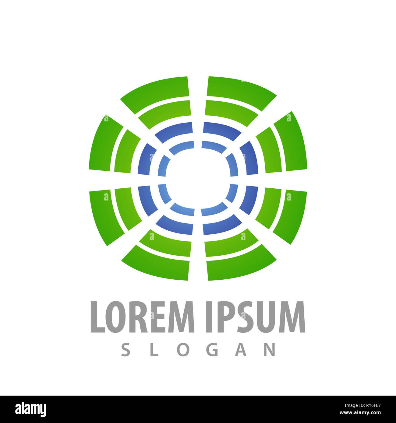 Square rounded business finance logo concept design. Symbol graphic template element Stock Photo ...