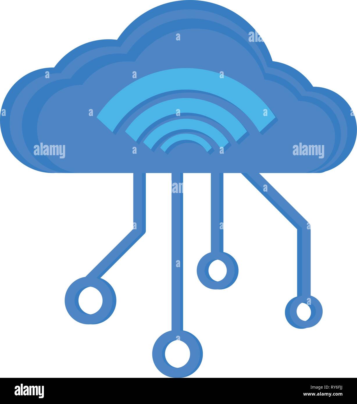 Cloud computing icon Stock Vector Image & Art - Alamy