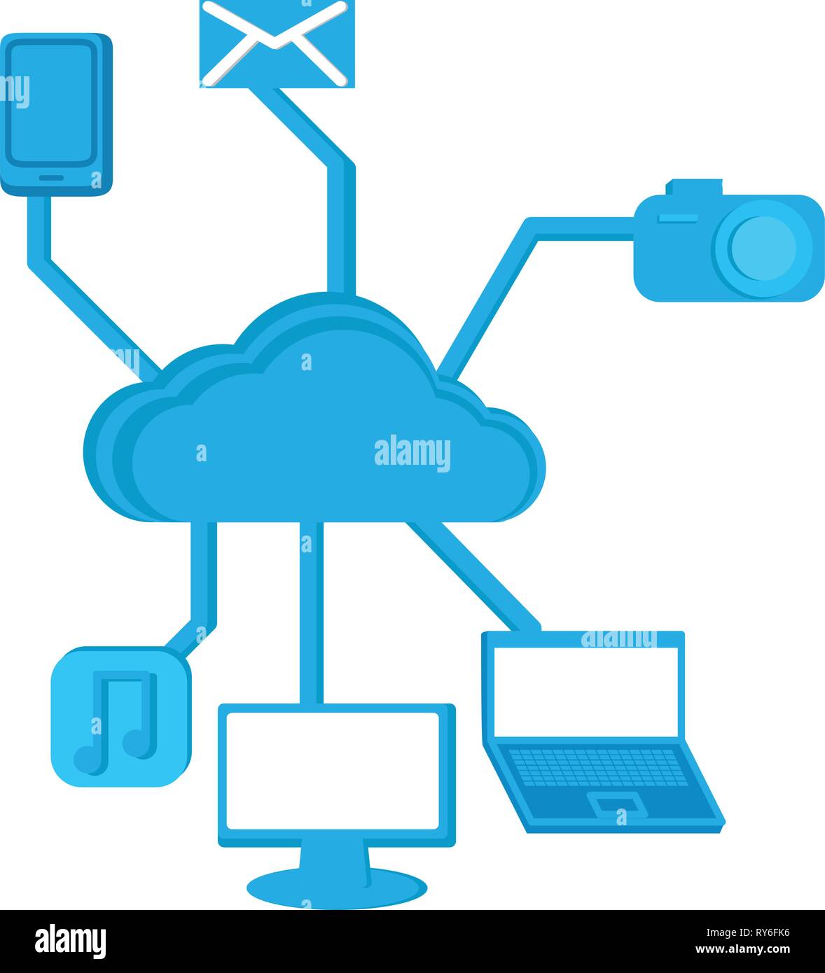 Cloud computing icon Stock Vector Image & Art - Alamy