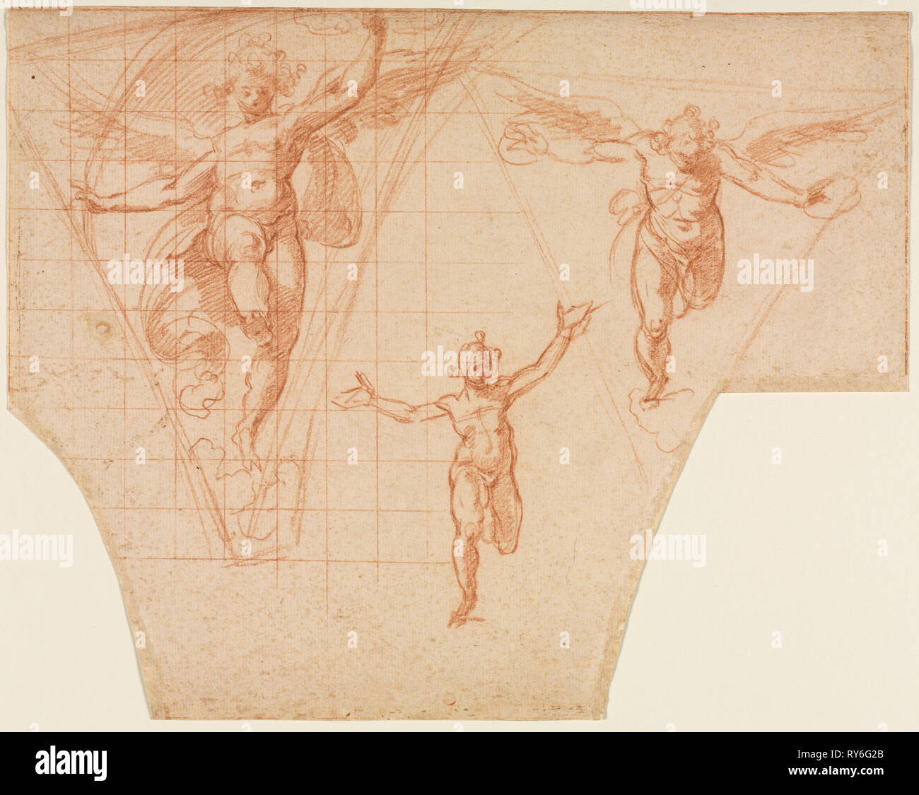 Three Studies of Angels for a Pendentive (recto); Studies for Christ ...