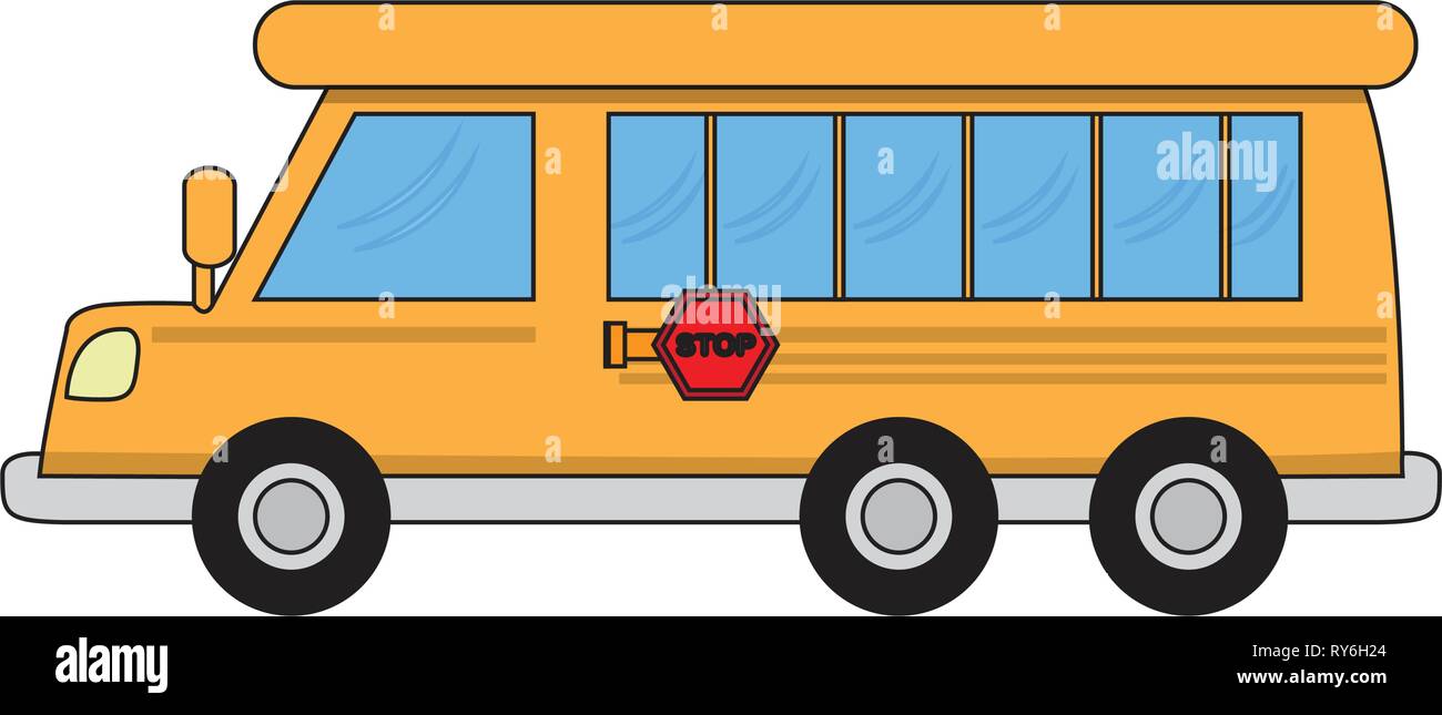 Isolated school bus cartoon Stock Vector Image & Art - Alamy