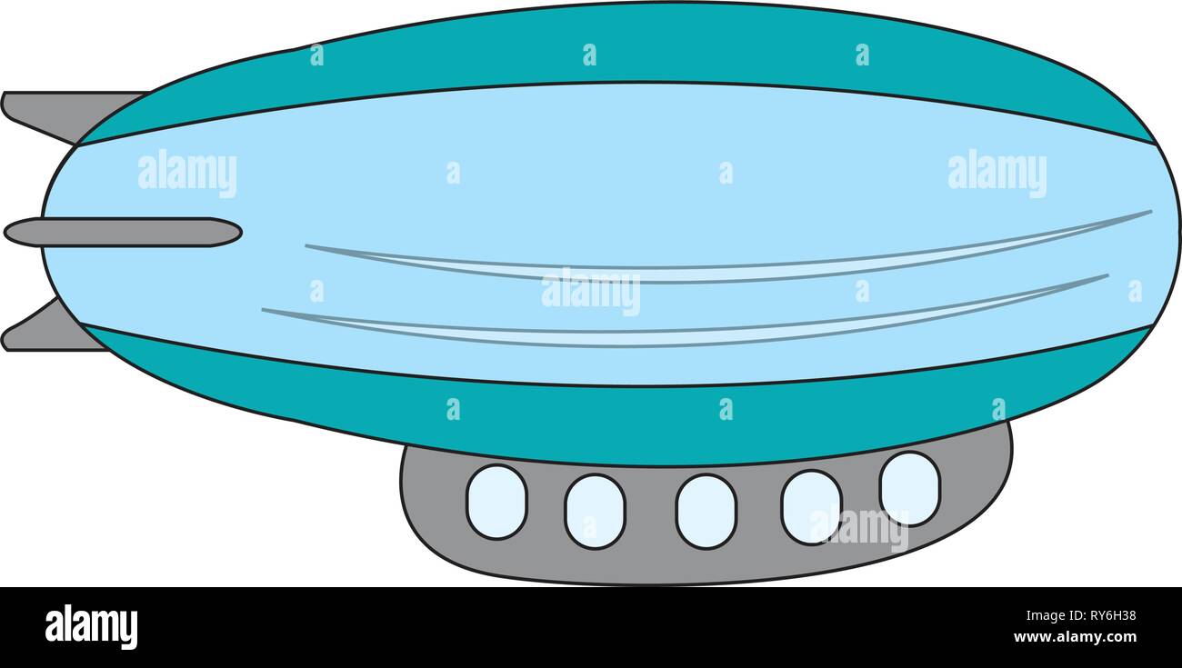 Balloon dirigible zeppelin airship Stock Vector Images - Alamy