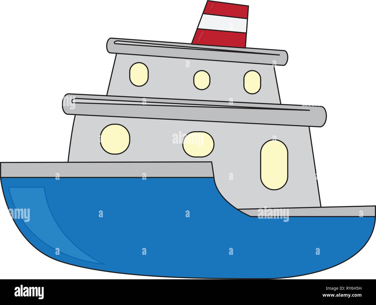 Isolated boat cartoon Stock Vector Image & Art - Alamy