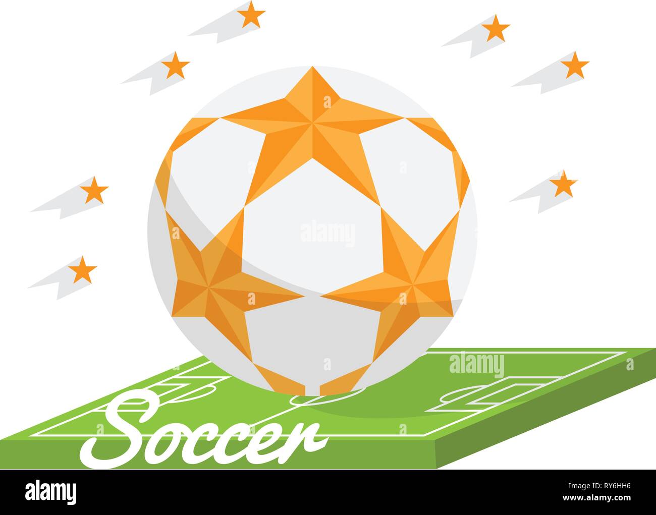 Isolated soccer banner Stock Vector Image & Art - Alamy