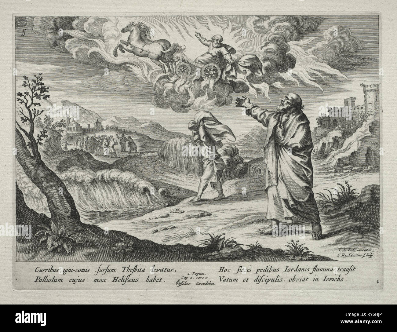 The Story of Elisha, 1643. Nicolaes Rijckmans (Flemish, 1616-), after ...