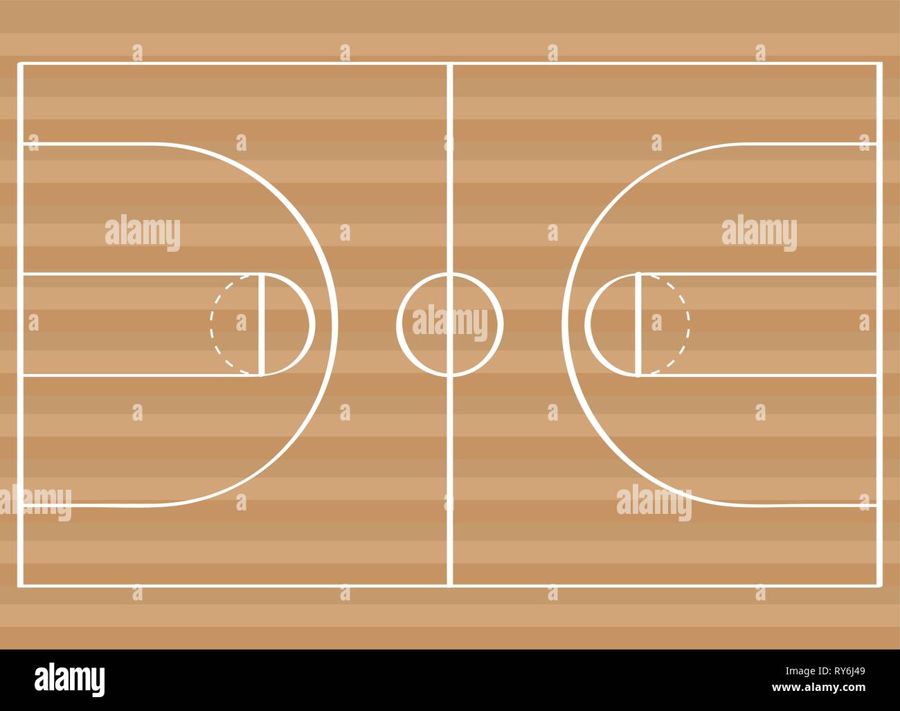 Basketball court floor plan hi-res stock photography and images - Alamy