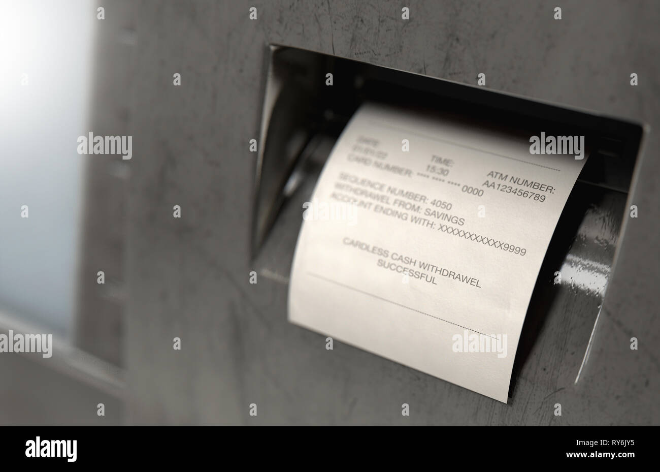 Deposit and withdrawal slip hi-res stock photography and images - Alamy