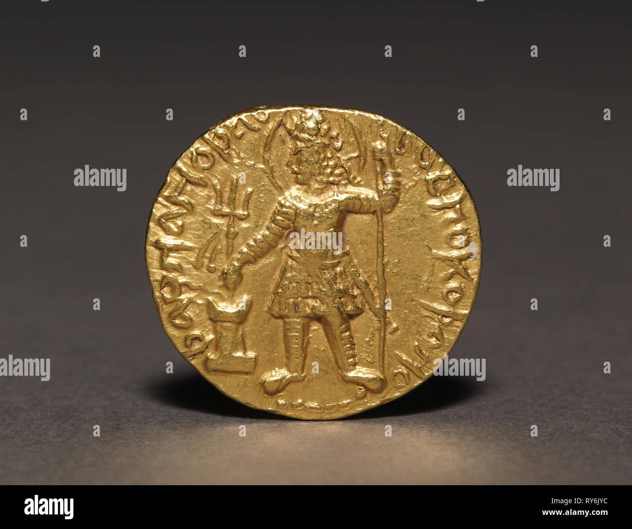 Coin of Kushan King Vasudeva I, c. AD 142/145-174/177. India, Mathura ...