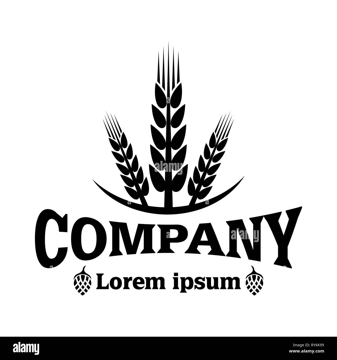 Modern Bakery logo Stock Photo - Alamy