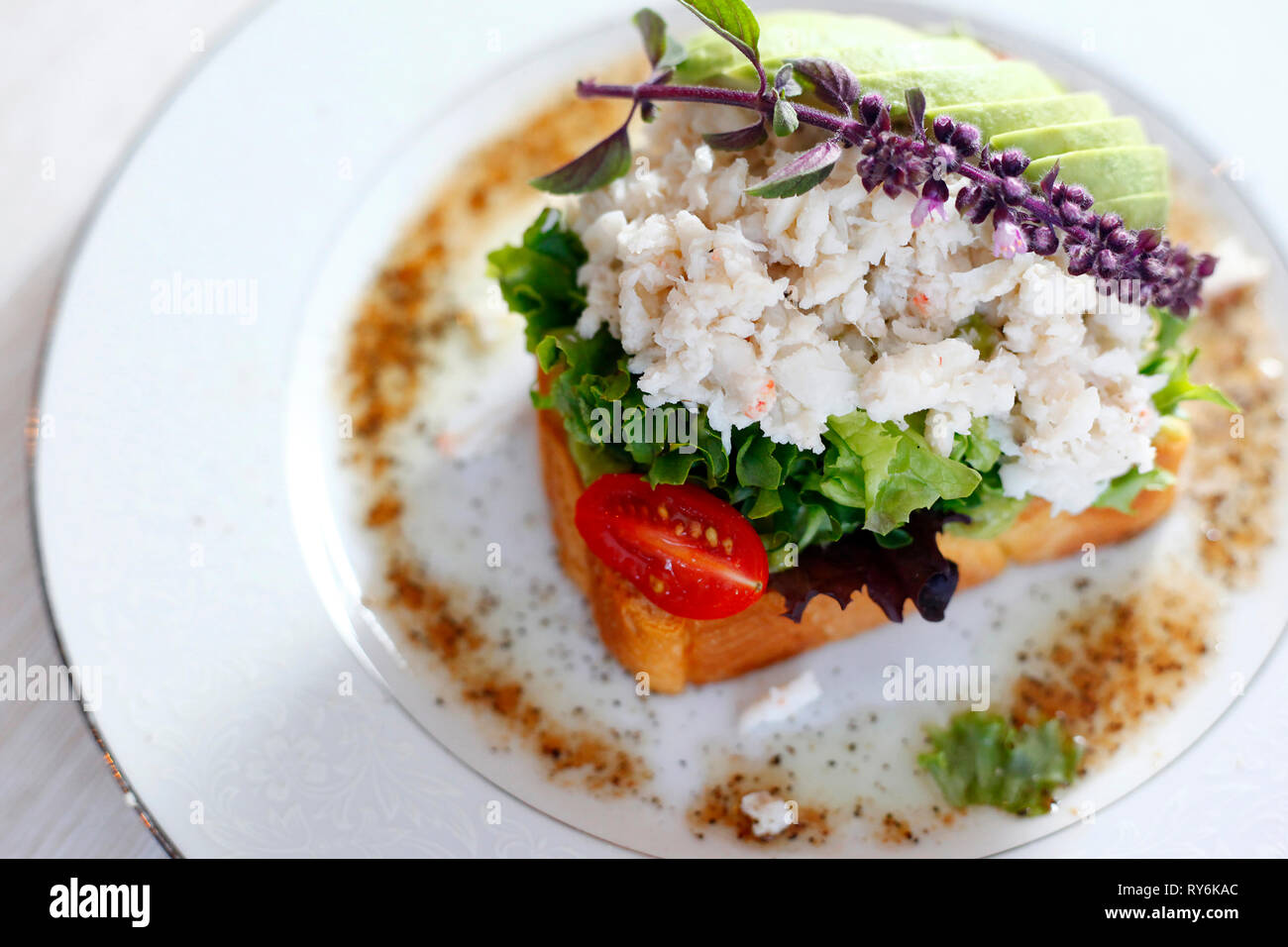 Open faced sandwich hi-res stock photography and images - Alamy