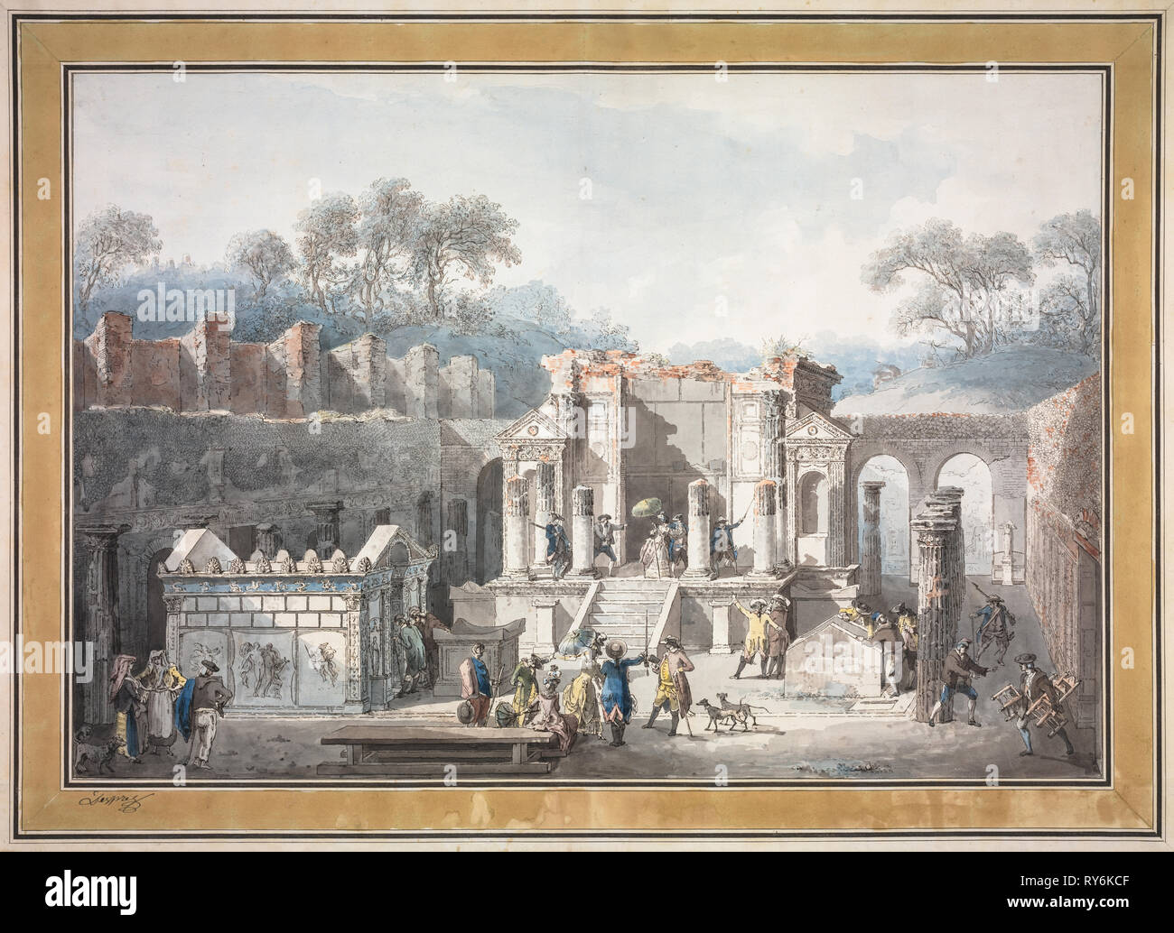 Pompeii temple isis hi-res stock photography and images - Alamy