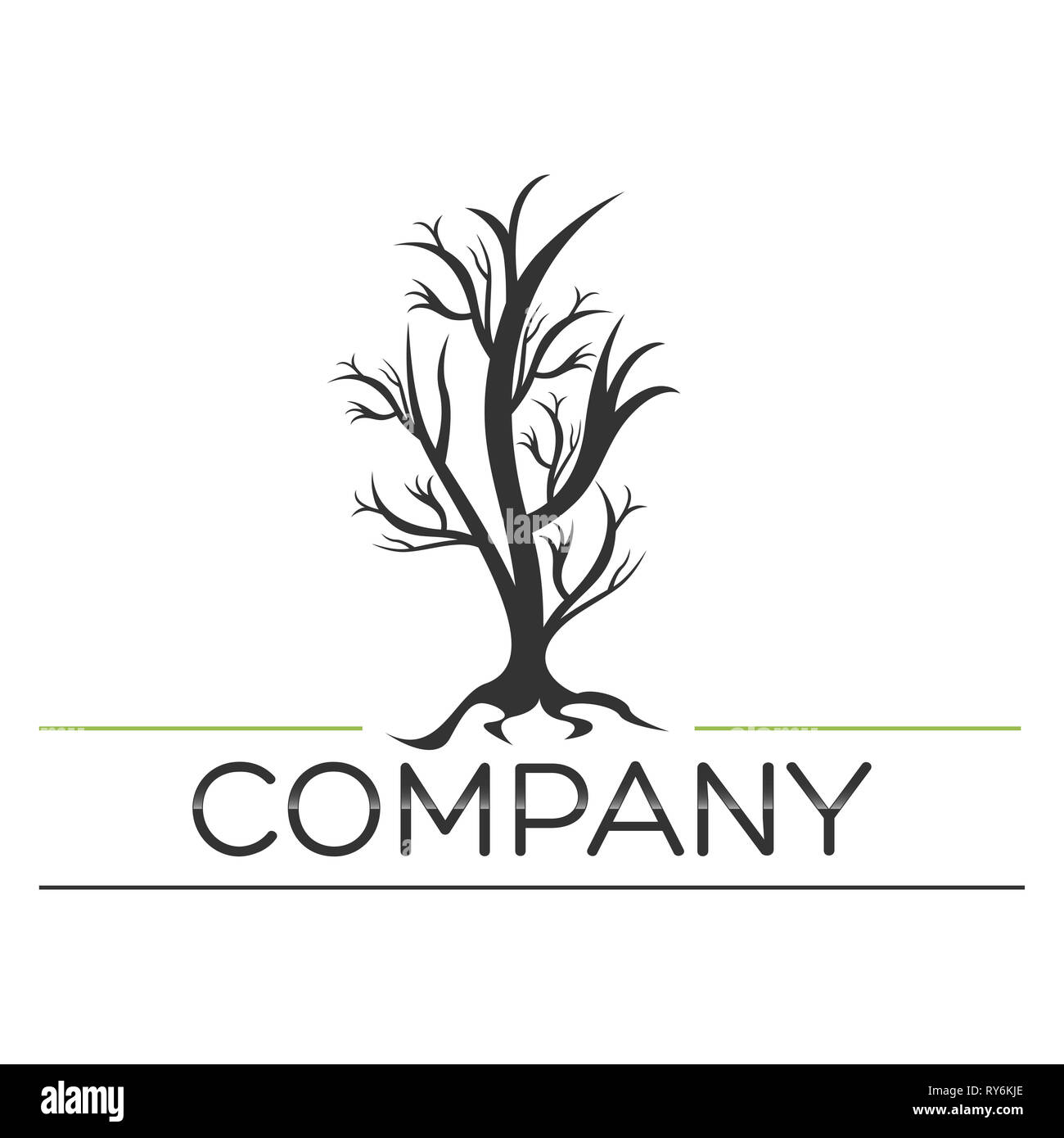 Modern tree logo Stock Photo - Alamy