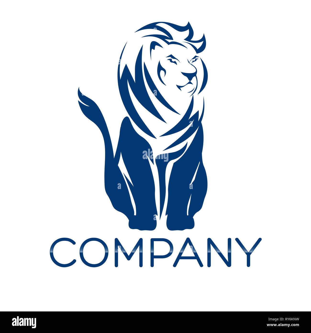 Modern lion logo Stock Photo - Alamy