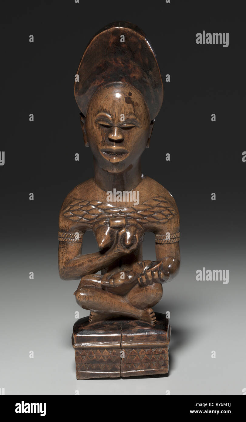 Mother-and-Child Figure, mid to late 1800s. Central Africa, Democratic ...