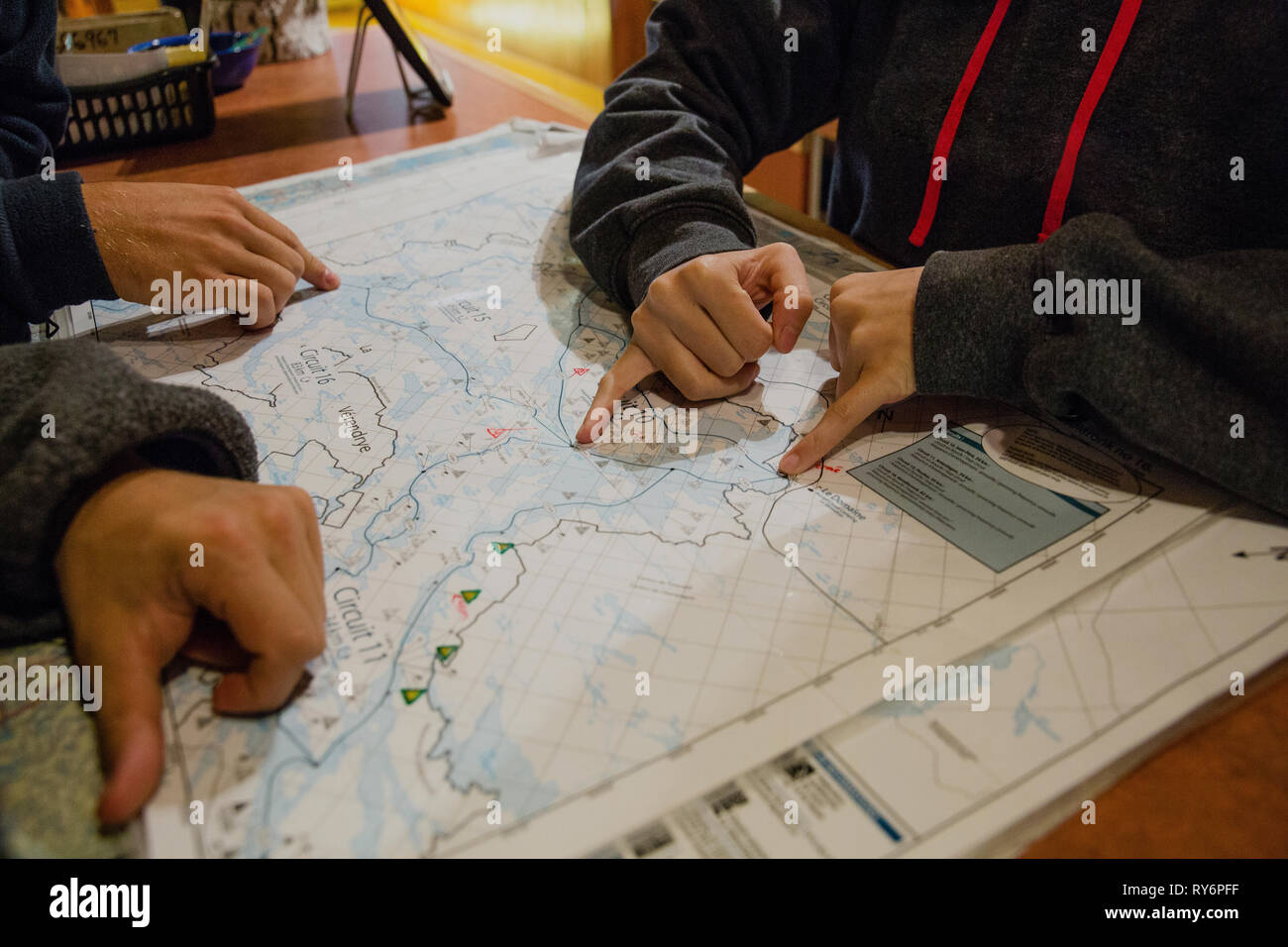 Planning map table hi-res stock photography and images - Alamy