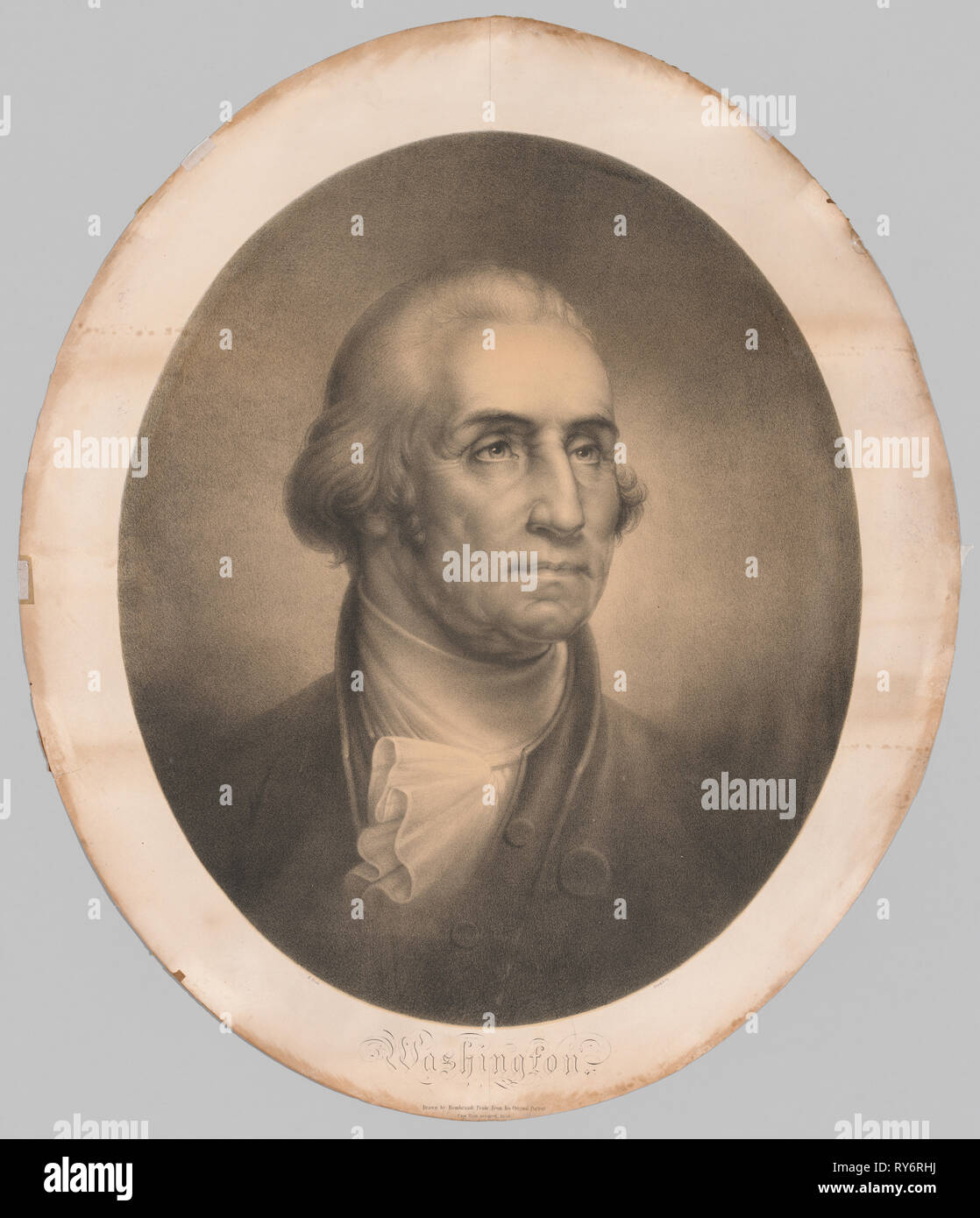 Head of George Washington, 1856. Rembrandt Peale (American, 1778-1860 ...