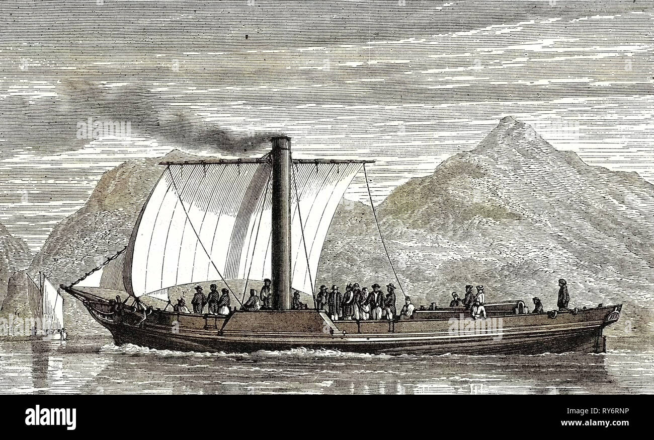 The 'Comet' the First English Steamboat Built by Henry Bell in 1812 ...
