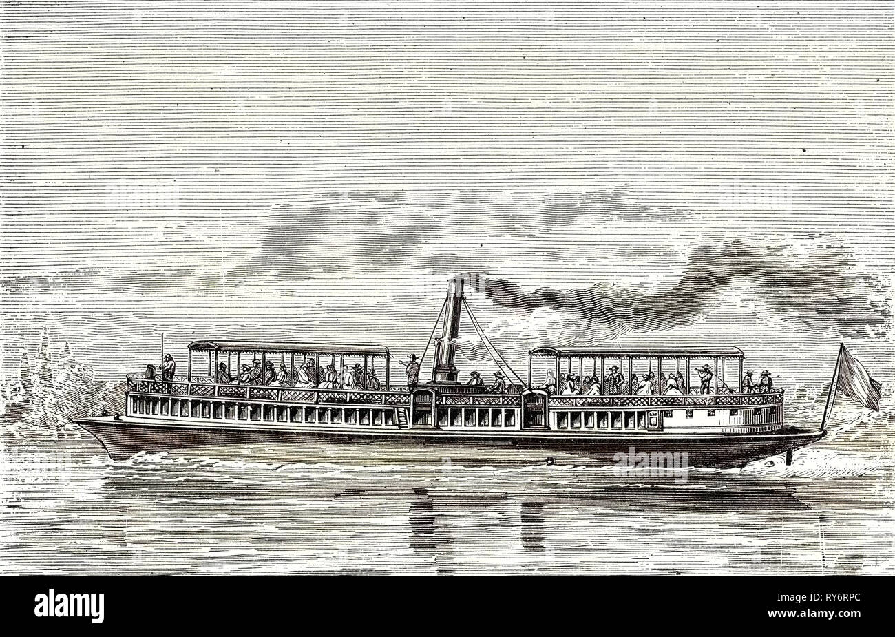 Steamboat Intended to Serve As a Ferry Service on the Seine During the ...