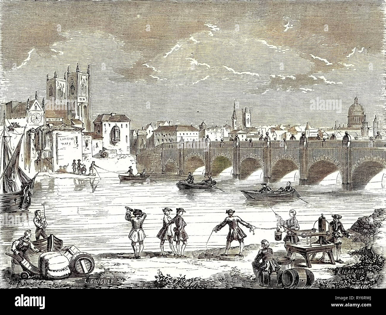 London 18th century thames hi-res stock photography and images - Alamy