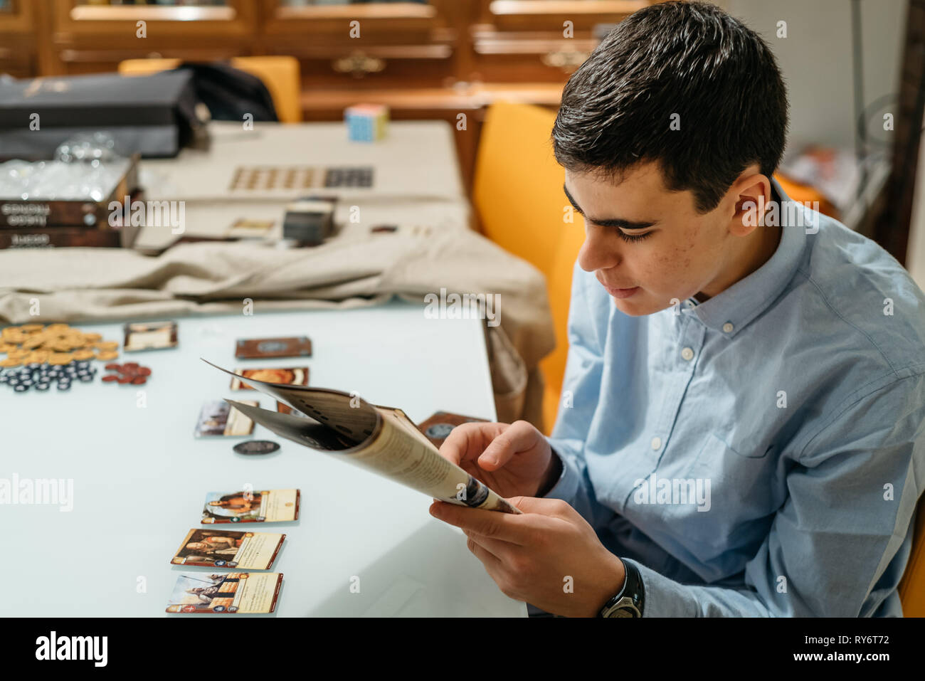 Playing boardgame hi-res stock photography and images - Alamy