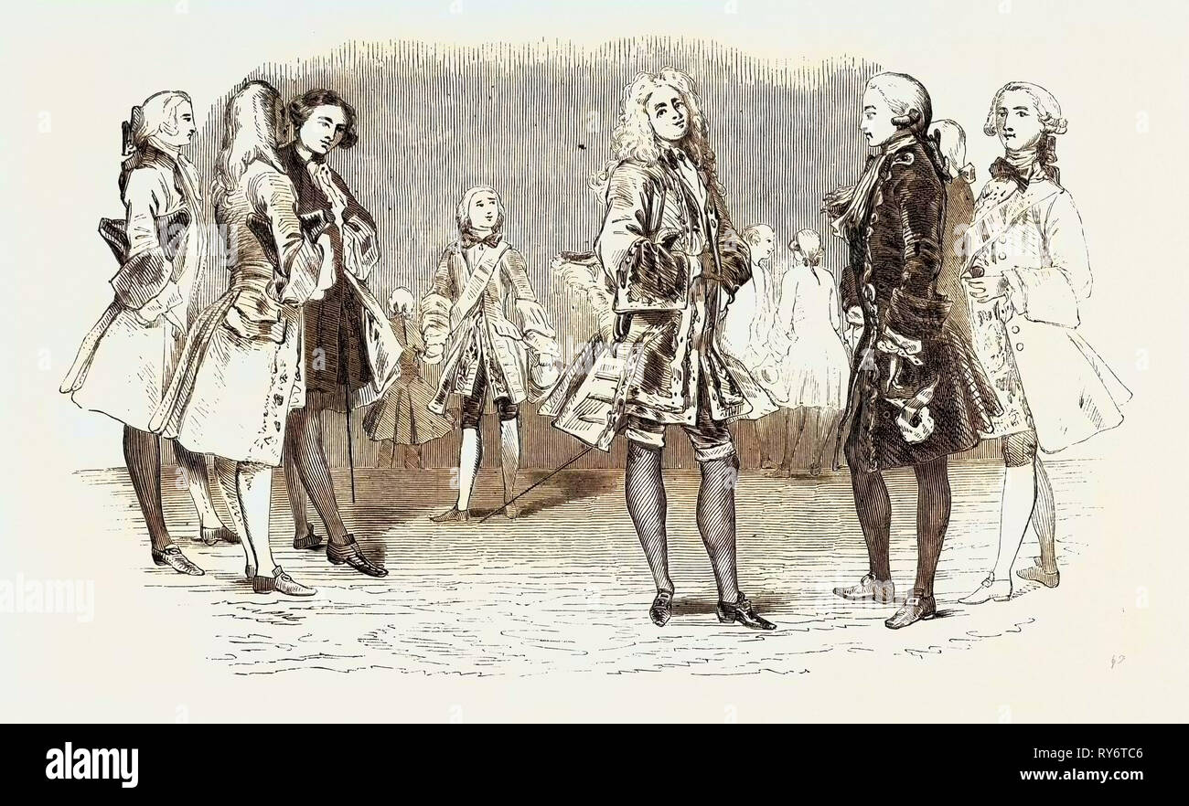 Costume of 1740 and 1750 Stock Photo - Alamy