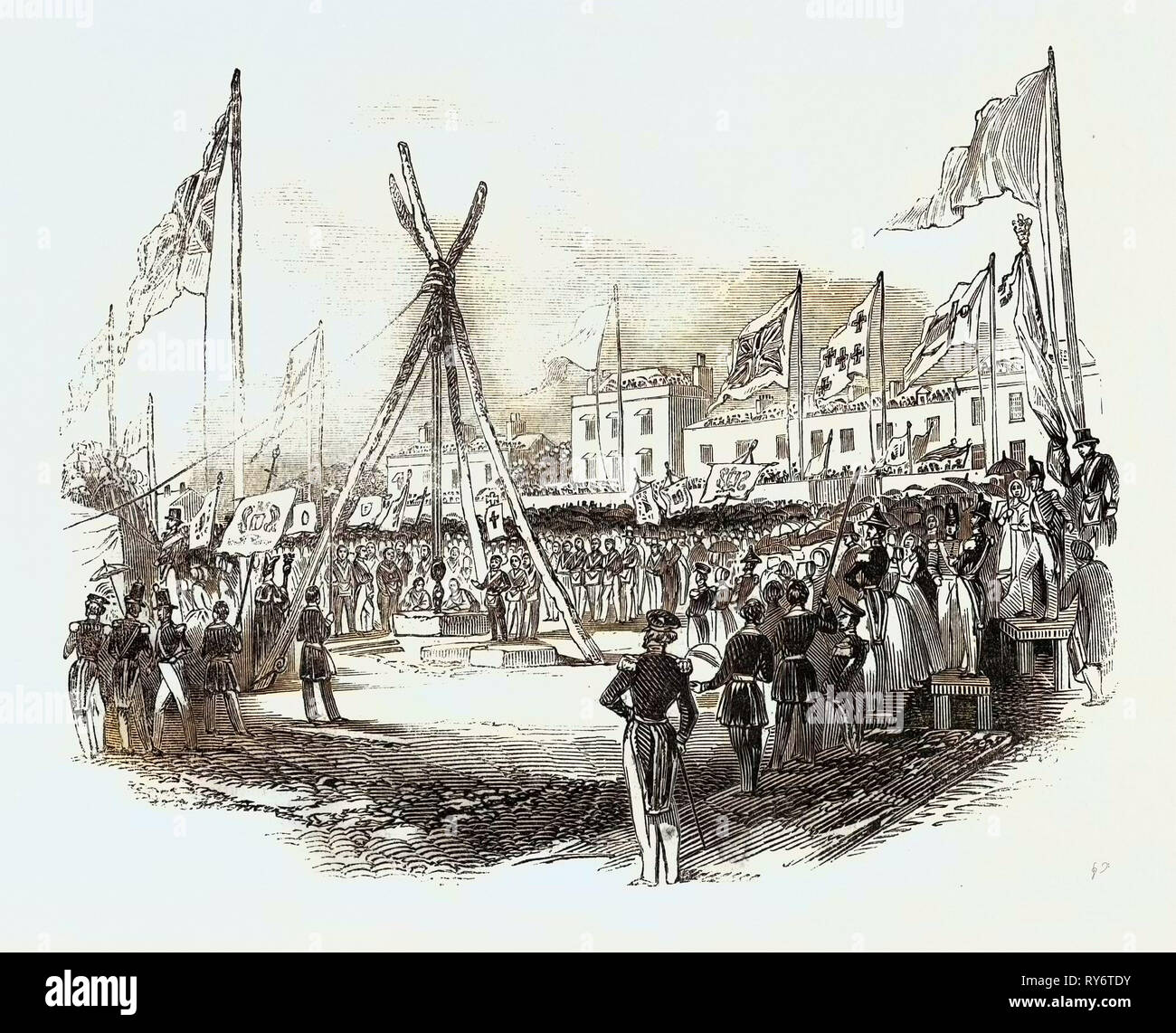 Laying the Foundation Stone of the Royal British Female Orphan Asylum ...