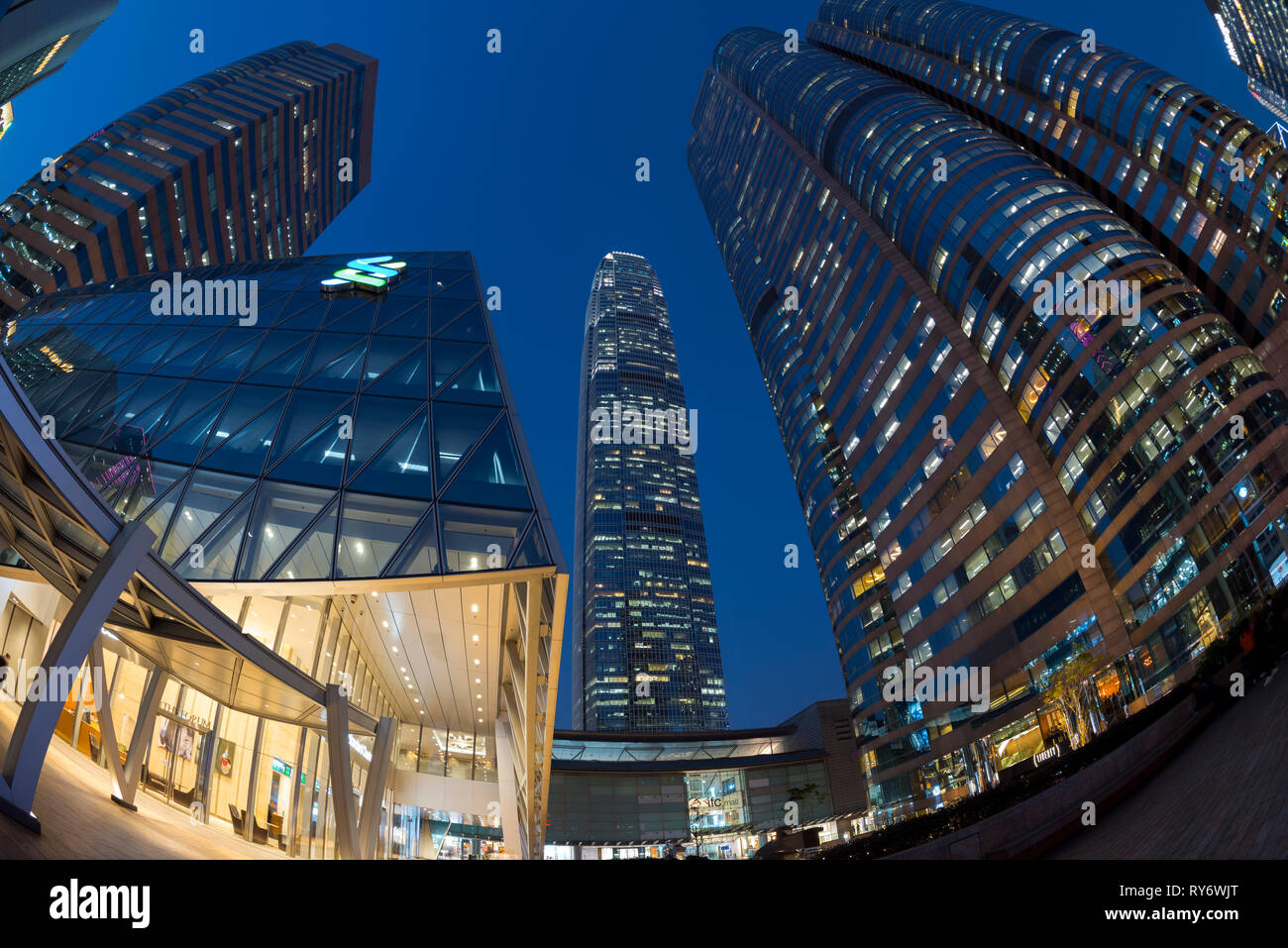 Bank of china and ifc2 tower hi-res stock photography and images - Alamy