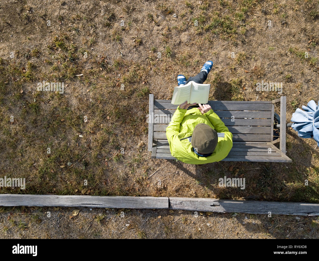 Aerial guy reading hi-res stock photography and images - Alamy