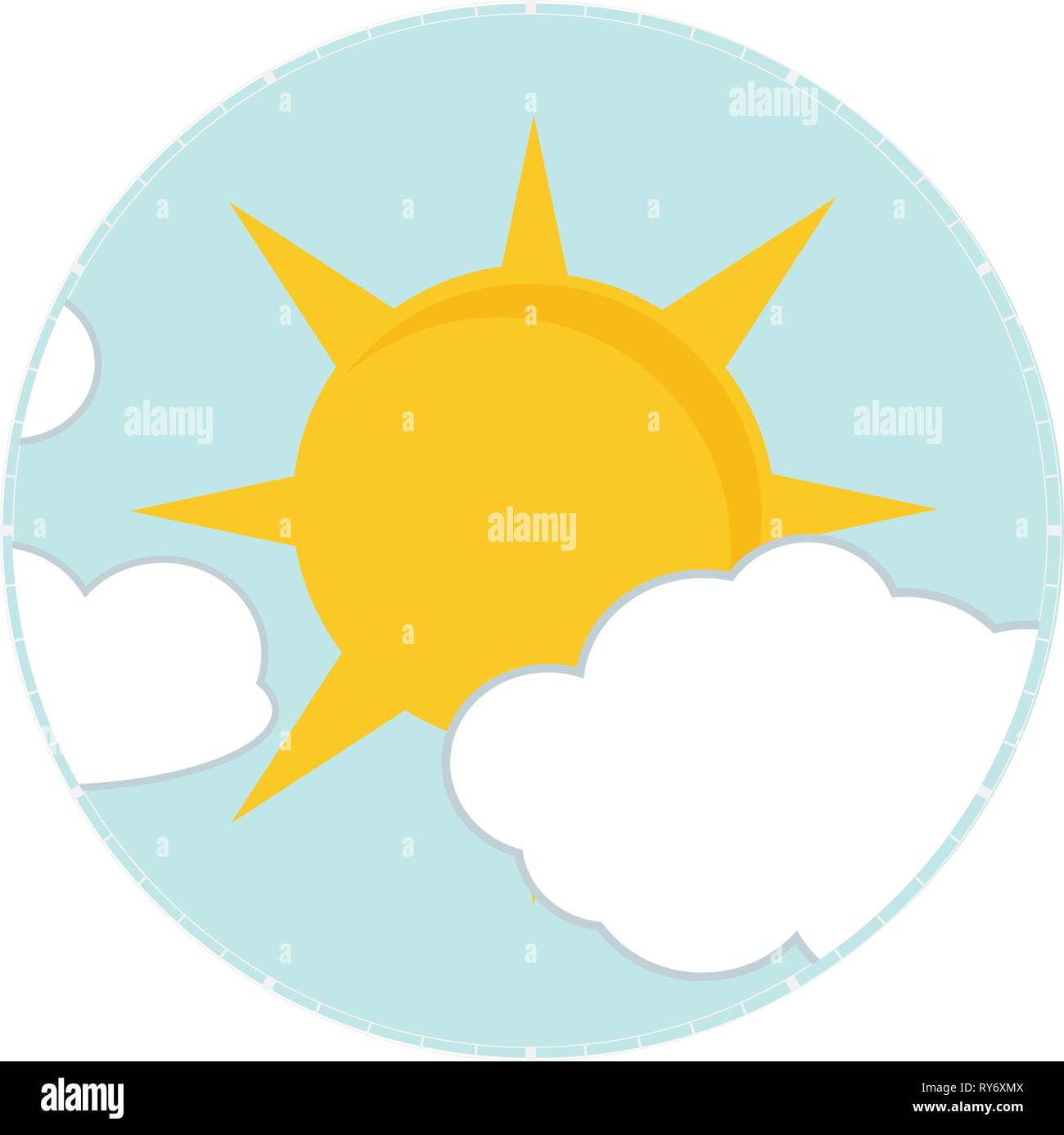 Vector illustration of day. Day concept, sun, day icon Stock Vector ...