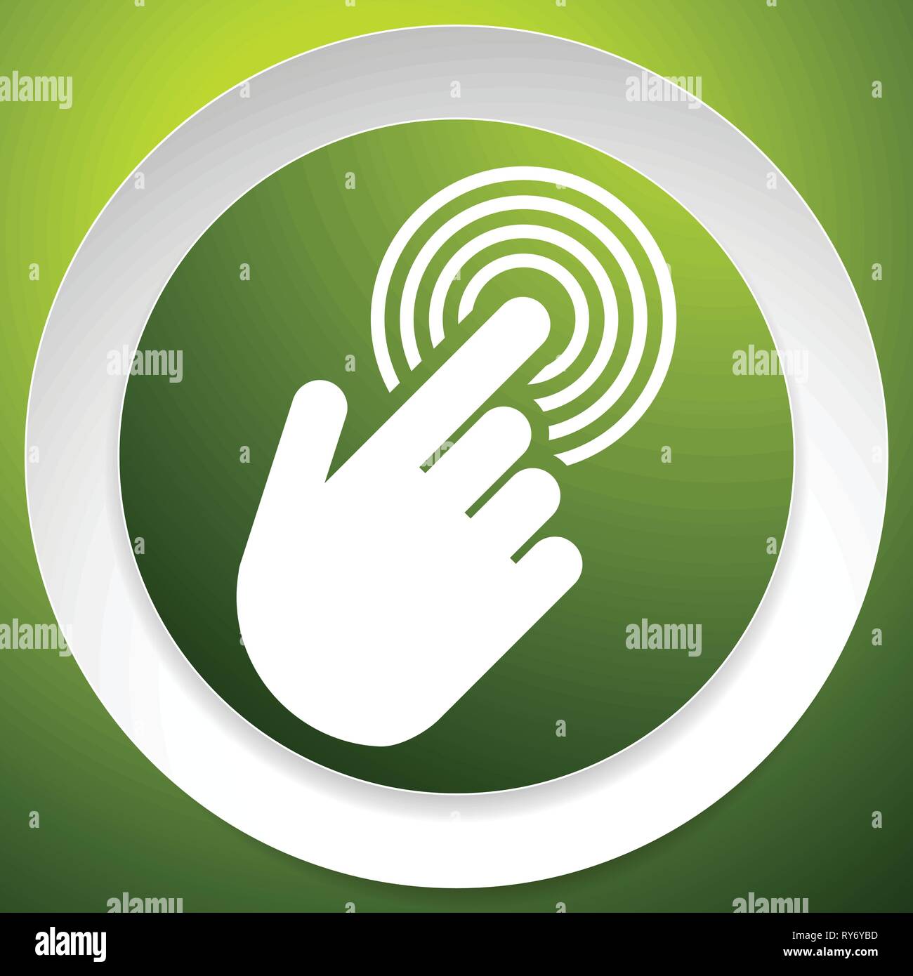 Tapping touchscreen on interface, mobile phone, icon Stock Vector Image ...